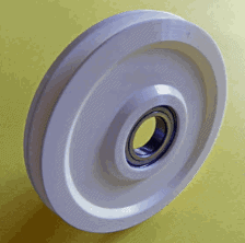 Bomco Replacement Sheave : Root Diameter 8" U-Groove Interlocking ...